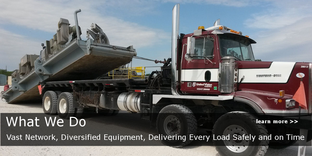 Truck Transportation - Logistics - United Vision - United Vision Logistics